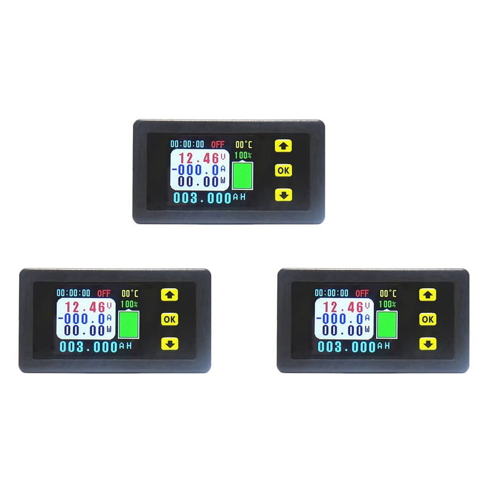 3X VA7510S Voltage and Current Meter,100A 6-75V/0V-120V DC Ammeter ...