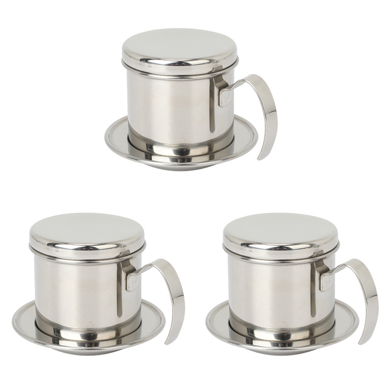 3X Vietnamese Drip Coffee Maker, with Fine Filter Screen Vietnam ...