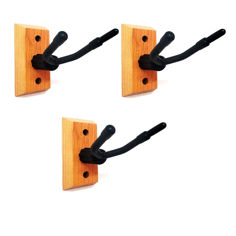 3X Violin Rack Hanger Violin Wall Mount Violin Wall Hook Solid Wood ...