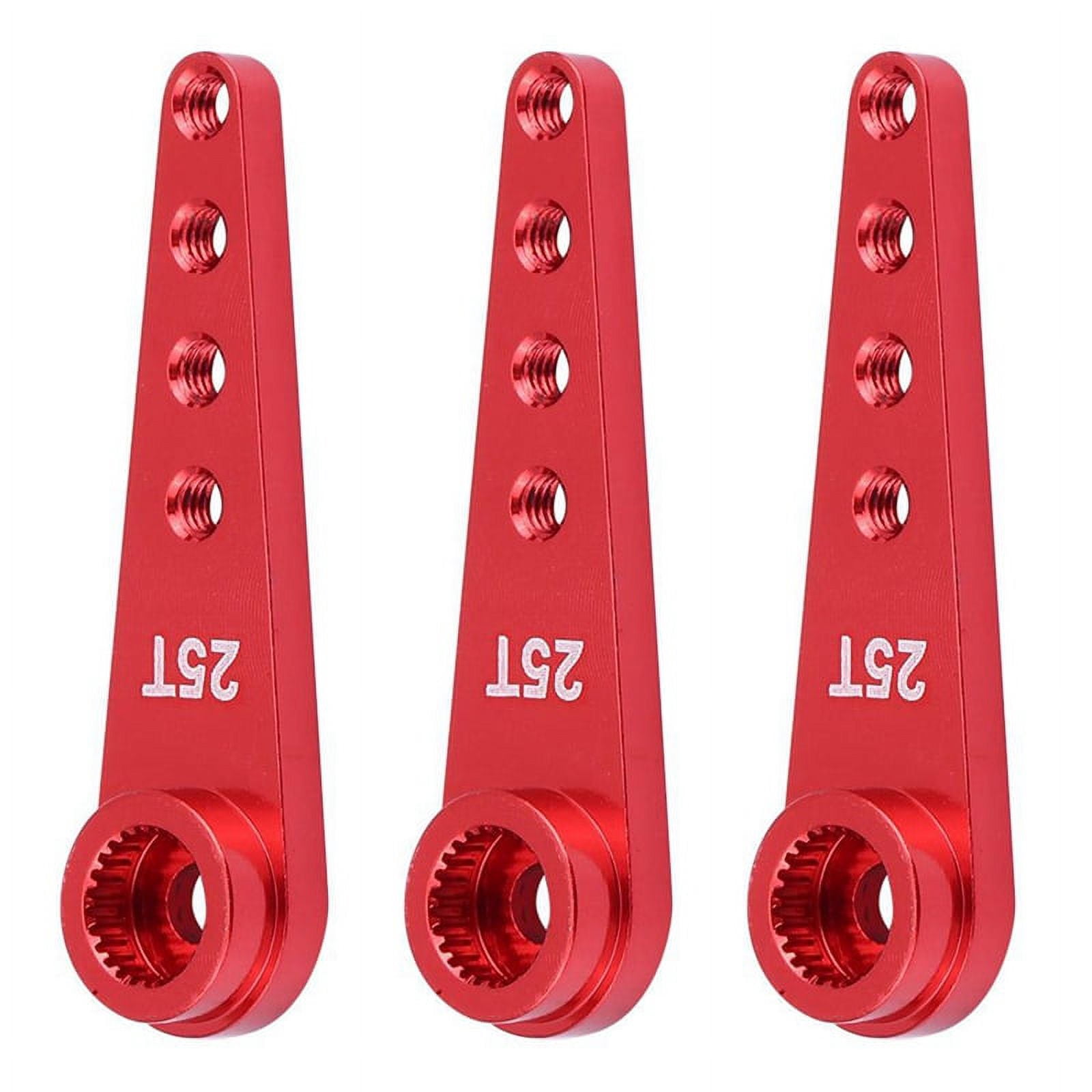 3X WPL1627R Upgrade 25T Metal Steering Arm for RC1:16 Car DIY Red ...