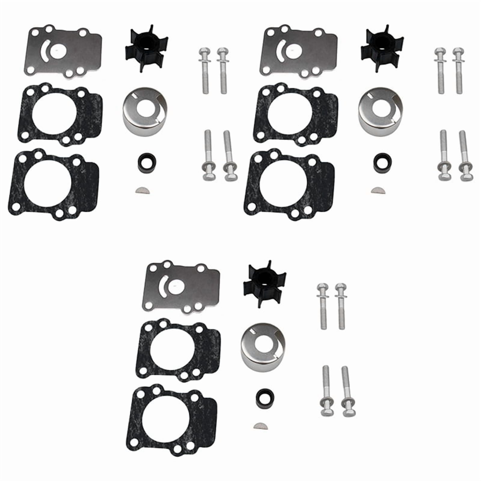 3X Water Pump Impeller Kit for 9.9 15 Outboard 682-W0078-A1-00 18-3148 ...