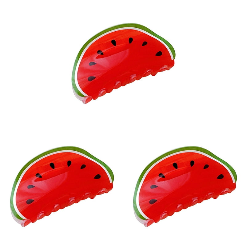 3X Watermelon Fruit Shaped Hair Claw Clip Hair Jaw Barrettes Hairpins ...