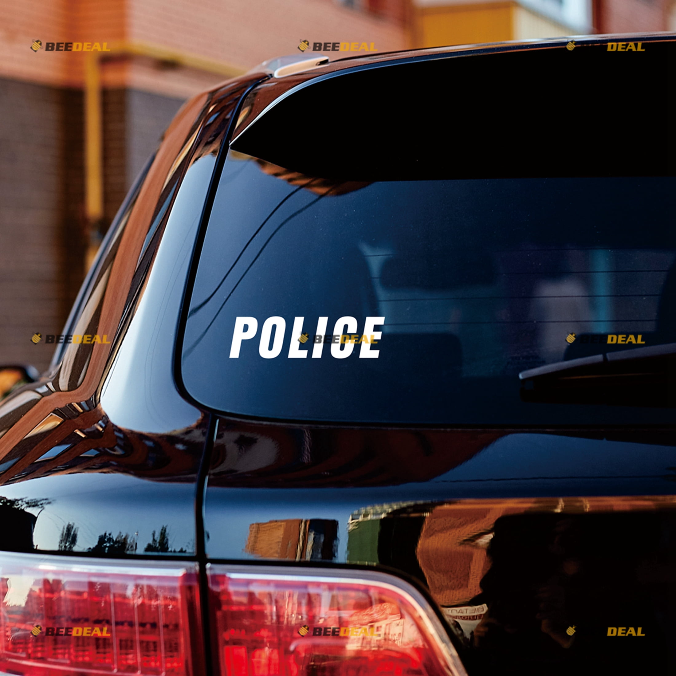 3X White 6 Inches Police Decal Sticker Car Vinyl Windows die Cut no ...