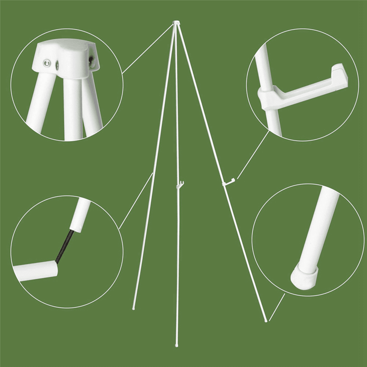 3X White Easel Stand for Display Wedding Sign & Poster-63InTall Easels ...