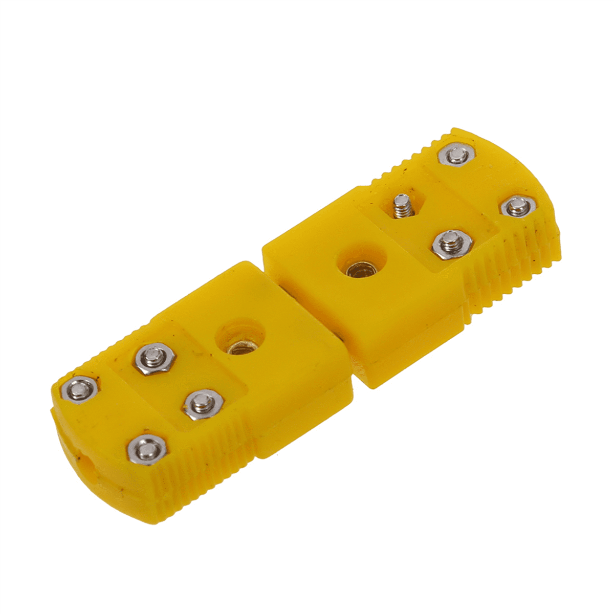 3X Yellow Plastic Shell K Type Thermocouple Plug Socket Connector Set ...