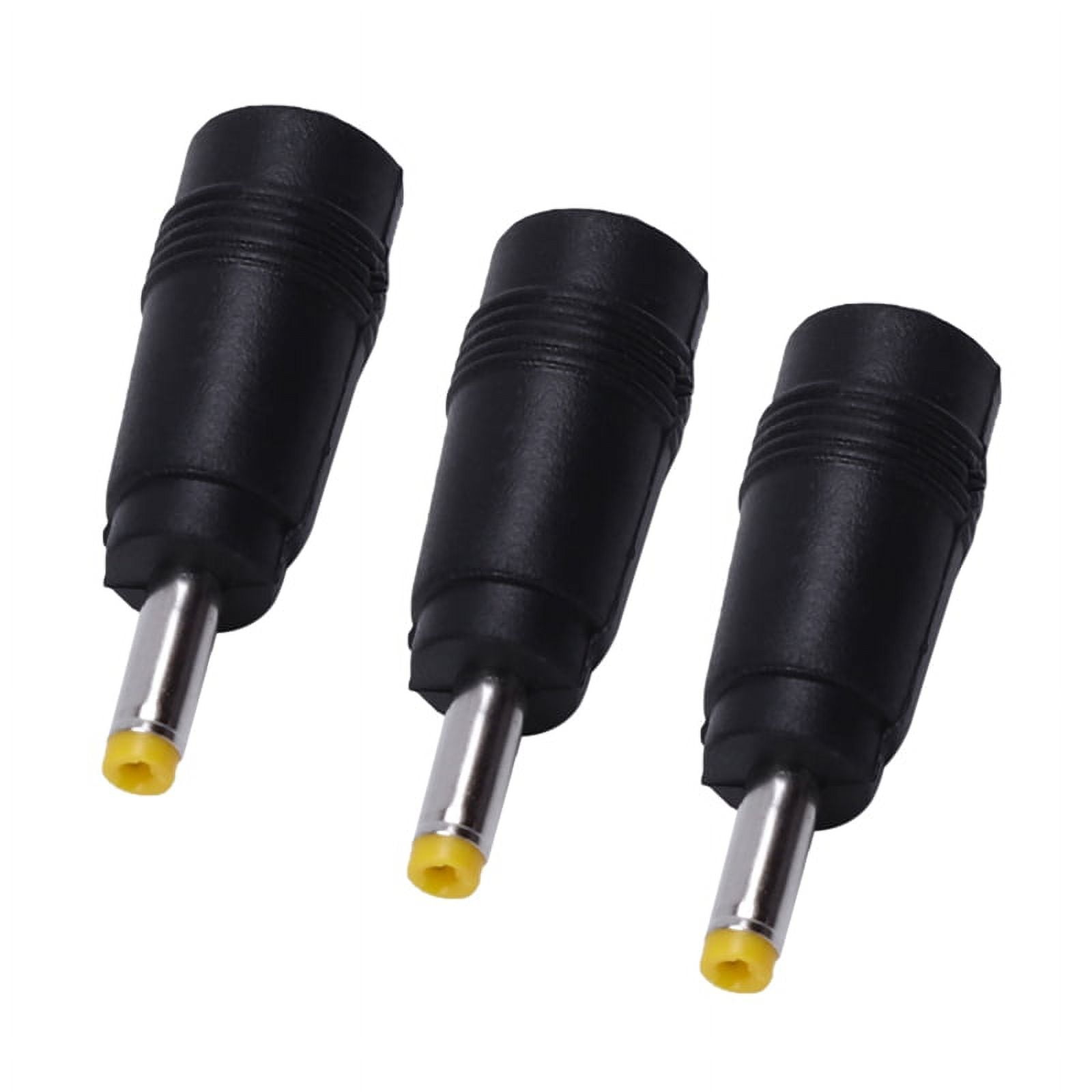 3X Yellow Tip 4.0X1.7 mm Male Plug to 5.5X2.1mm Female Jack DC Power ...
