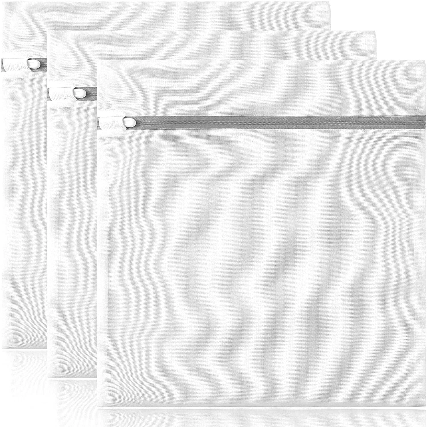 3X Zipped Wash Bag Mesh Net Laundry Washing Machine Lingerie Underwear ...