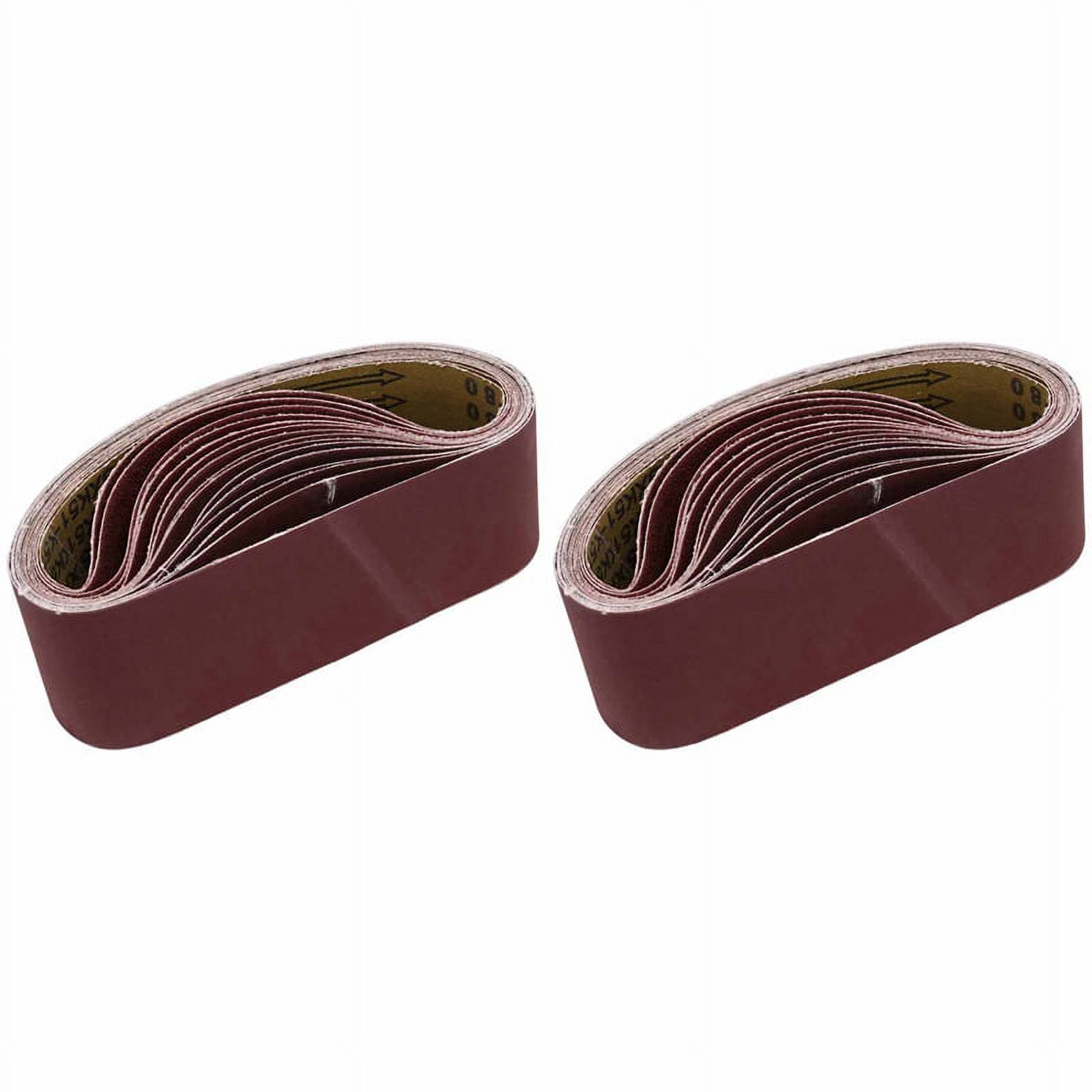 3X21 Inches(75X533mm) Aluminum Oxide Sanding Belt 30 Pack Sanding Belts ...