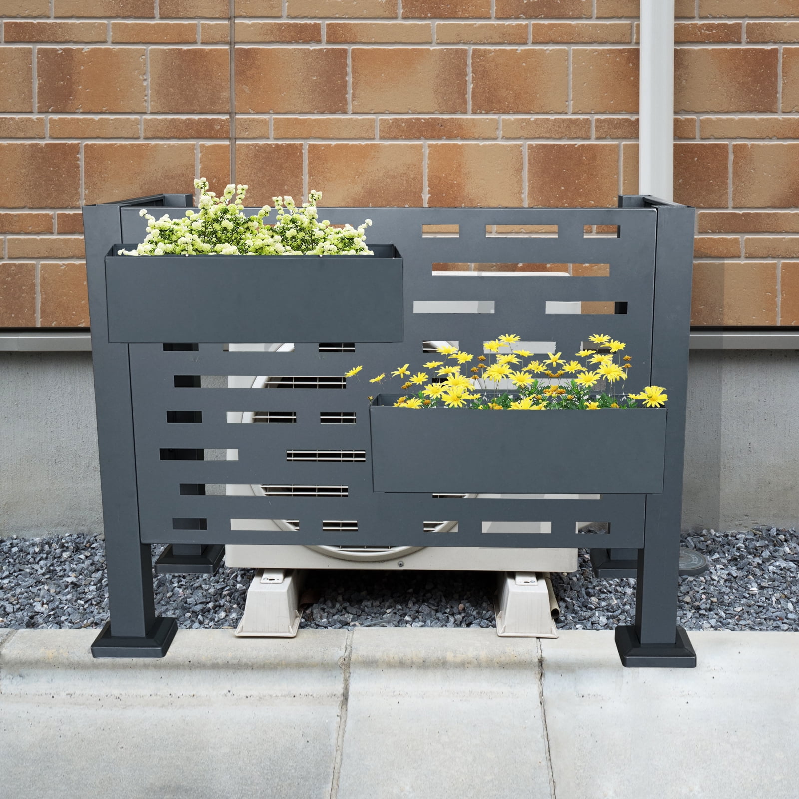 3X2FT Outdoor Air Conditioner Fence Privacy Screen,Metal Privacy Fence ...