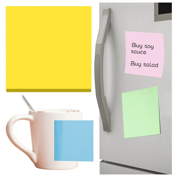 3X3 Removable Super Sticky Notes Fluorescent Yellow,Sticky Notes*100 ...