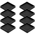 3X3 Rubber Caster Cups, Non Slip Furniture Pads, Anti-Slip Gripper ...