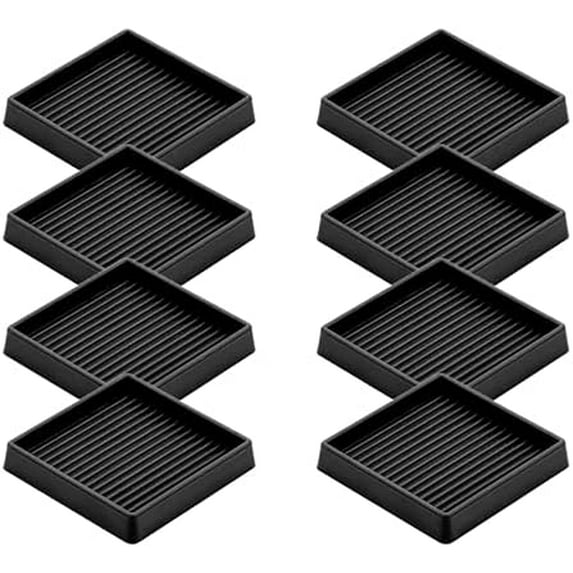 3X3 Rubber Caster Cups, Non Slip Furniture Pads, Anti-Slip Gripper ...