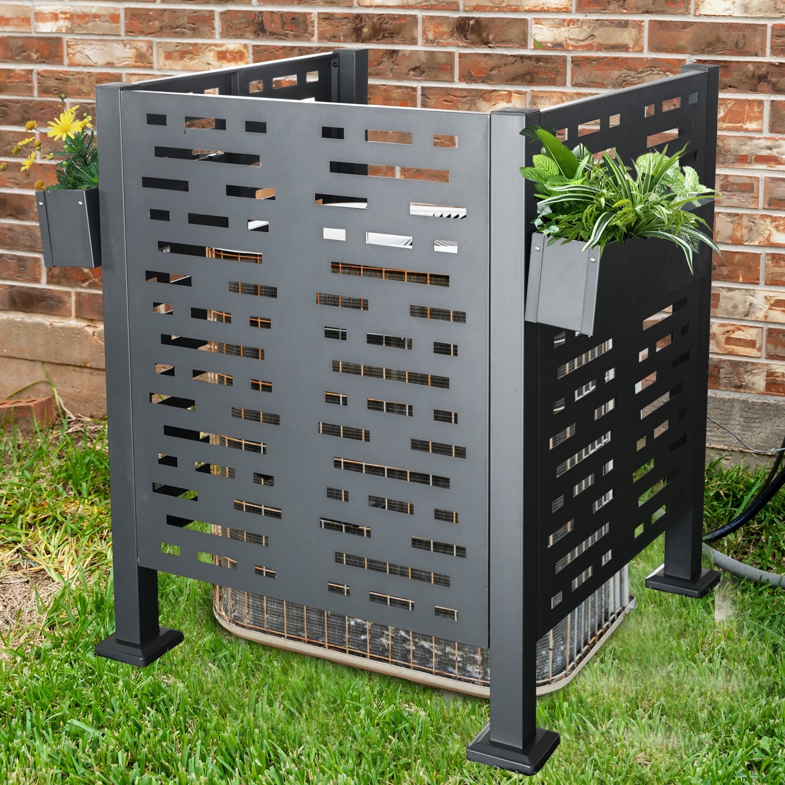3X3FT Outdoor Air Conditioner Fence Privacy Screen,Metal Privacy Fence ...