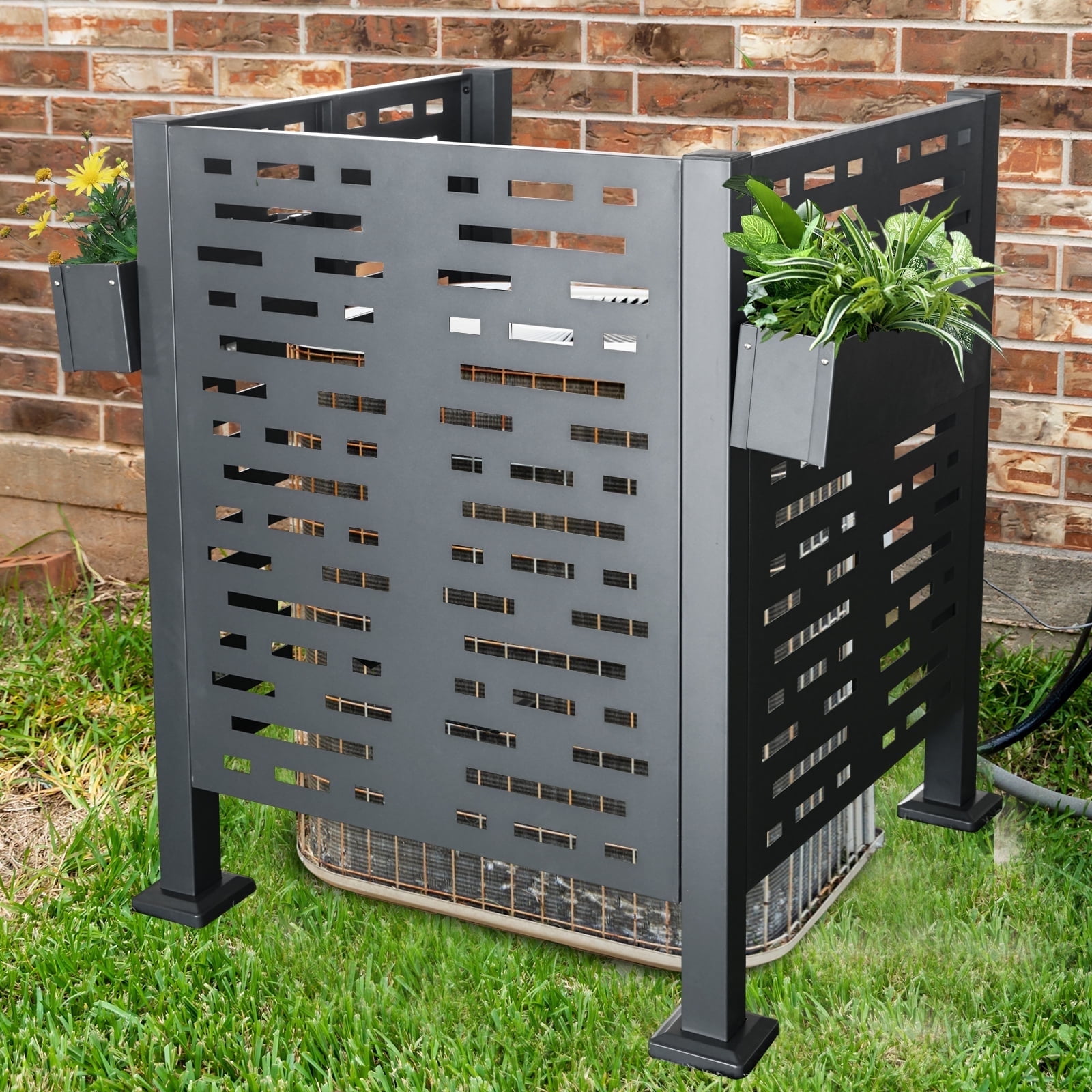 3x3ft Outdoor Air Conditioner Fence Privacy Screen,Metal Privacy Fence ...