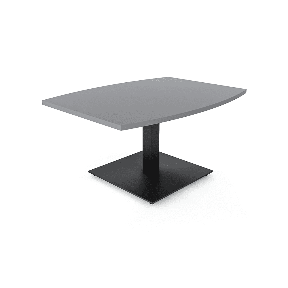 3X4 Small Boat Shaped Coffee Table For Office Square Metal Base ...