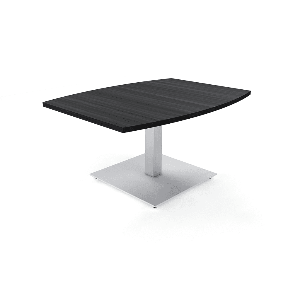 3X4 Small Boat Shaped Coffee Table For Office Square Metal Base ...