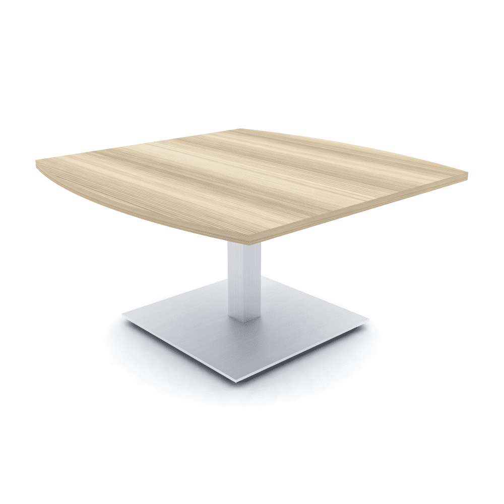 3X4 Small Boat Shaped Coffee Table For Office Square Metal Base ...