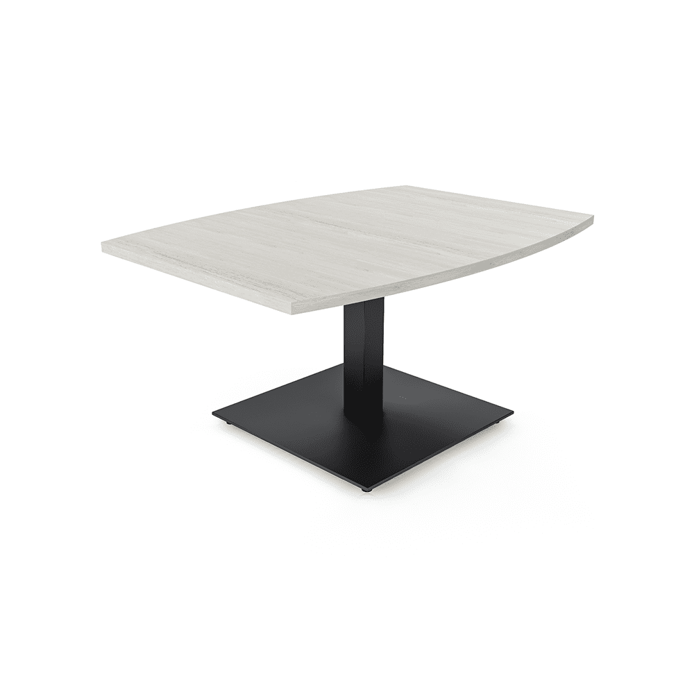 3X4 Small Boat Shaped Coffee Table For Office Square Metal Base ...