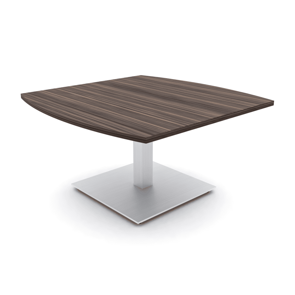3X4 Small Boat Shaped Coffee Table For Office Square Metal Base ...