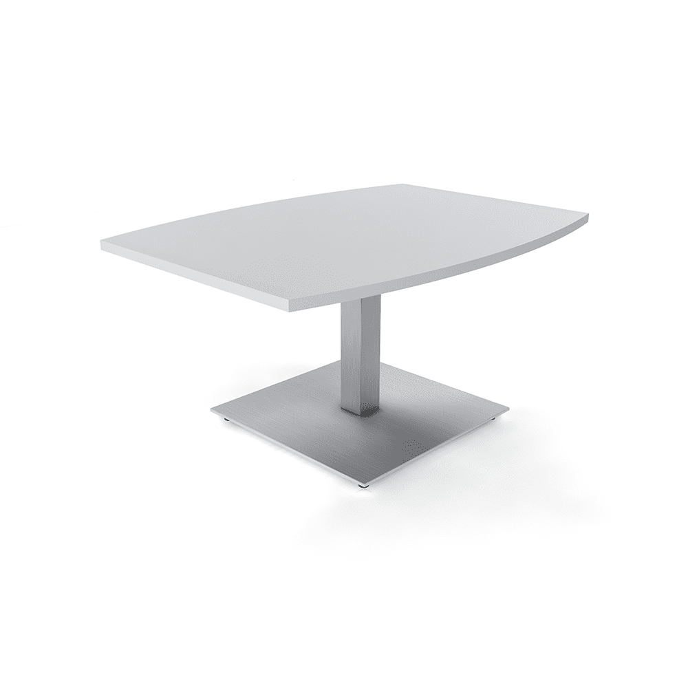 3X4 Small Boat Shaped Coffee Table For Office Square Metal Base ...