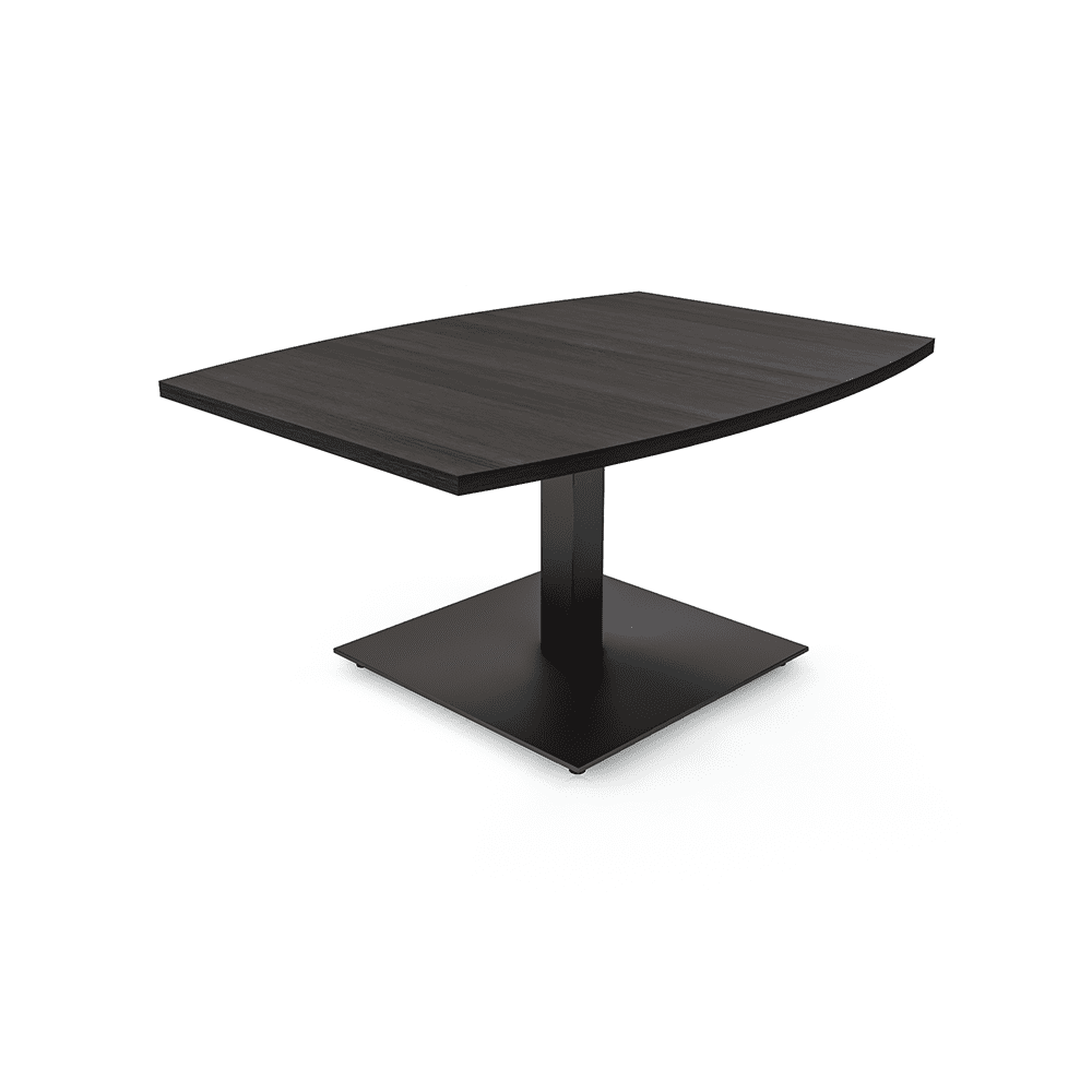 3X4 Small Boat Shaped Coffee Table For Office Square Metal Base ...