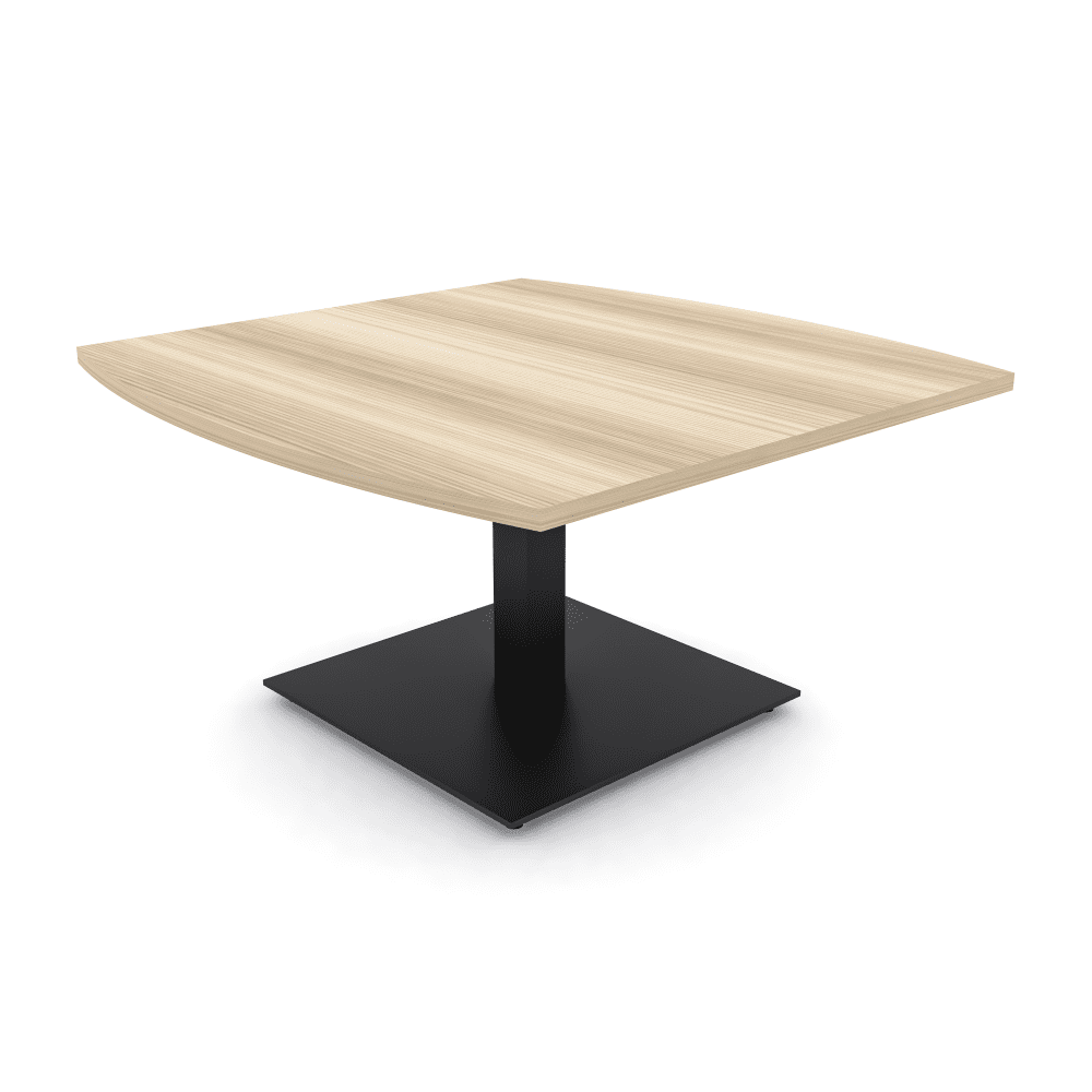 3X4 Small Boat Shaped Coffee Table For Office Square Metal Base ...