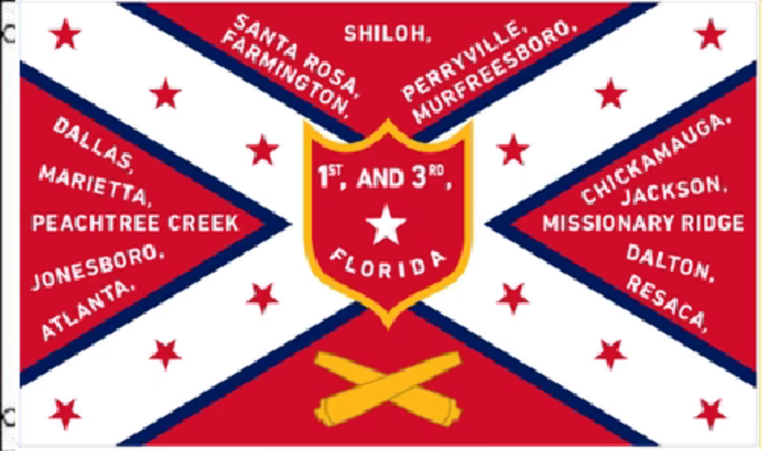 3X5 1ST AND 3RD FLORIDA GEORIGIA INFANTRY BATALLION FLAG BANNER 100D ...