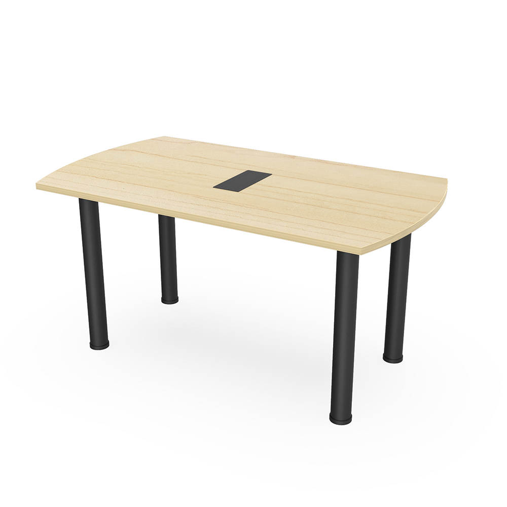 3X5 Arc Rectangle Conference Table With Post Leg Power And Data ...