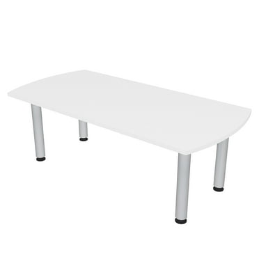 5 Foot Rectangular Conference Table Silver Post Legs Power And Data ...