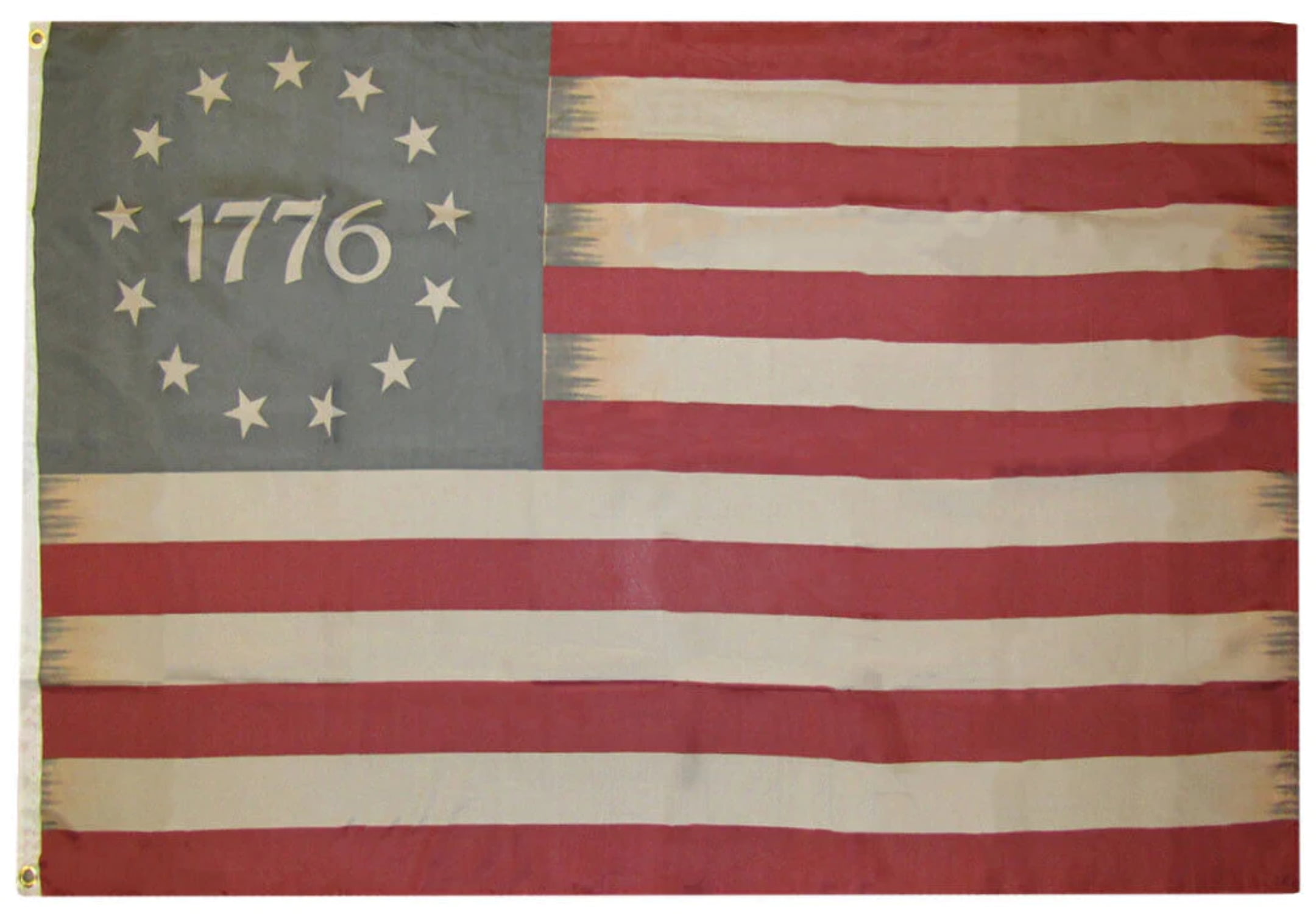 3X5 Betsy Ross BENNINGTON 1776 VINTAGE TEA STAINED Flag Banner ...