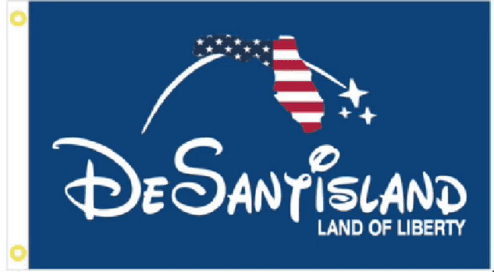 3X5 DESANTISLAND LAND OF LIBERTY DESANTIS 2024 100D FLAG BANNER ...
