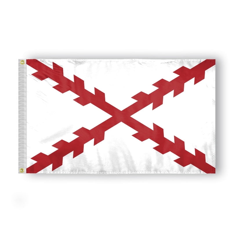 3X5 Ft Spain Royal War Spanish Empire Cross of Burgundy Flag - Printed ...