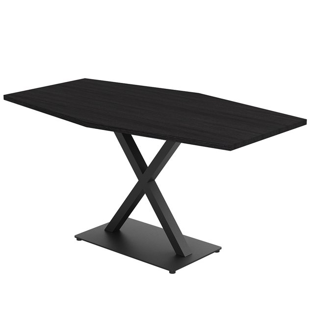 3X5 Hexagon Conference Table With X Base Data And Electric Unit ...