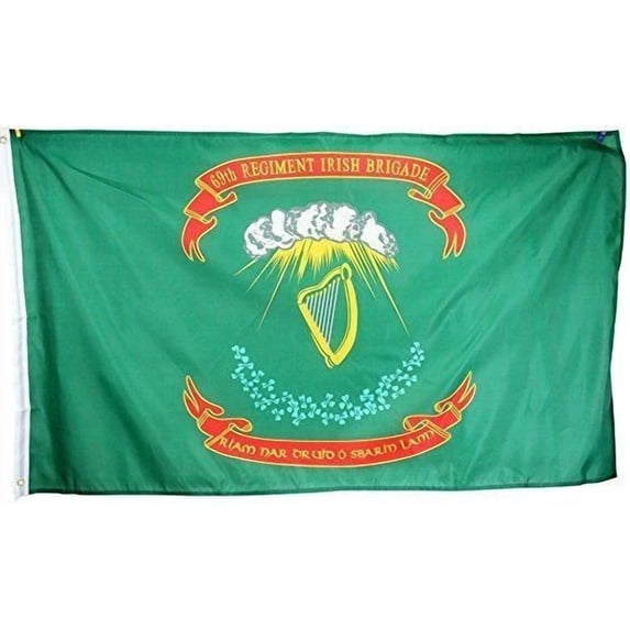 3X5 Ireland Irish 69Th Regiment Flag Brigade Polyester Flag Fade ...