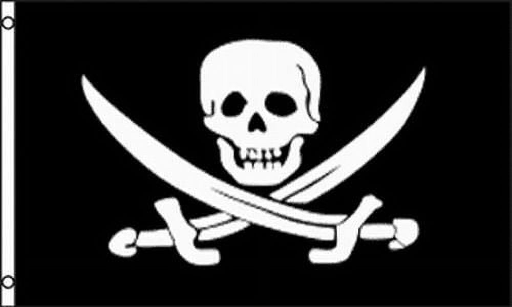 3X5 Jolly Roger Pirate Calico Jack Rackham Flag Banner USA SELLER 100D ...