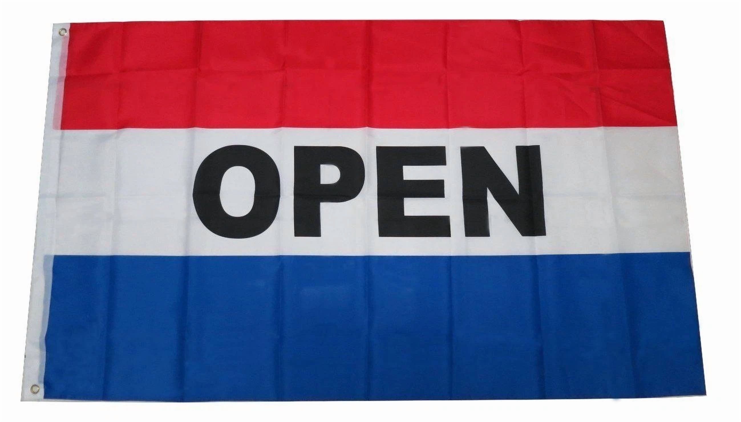 3X5 Open Flag 3X5 Ft 3 X 5 New Large Banner Sign Open Flag New 100D ...