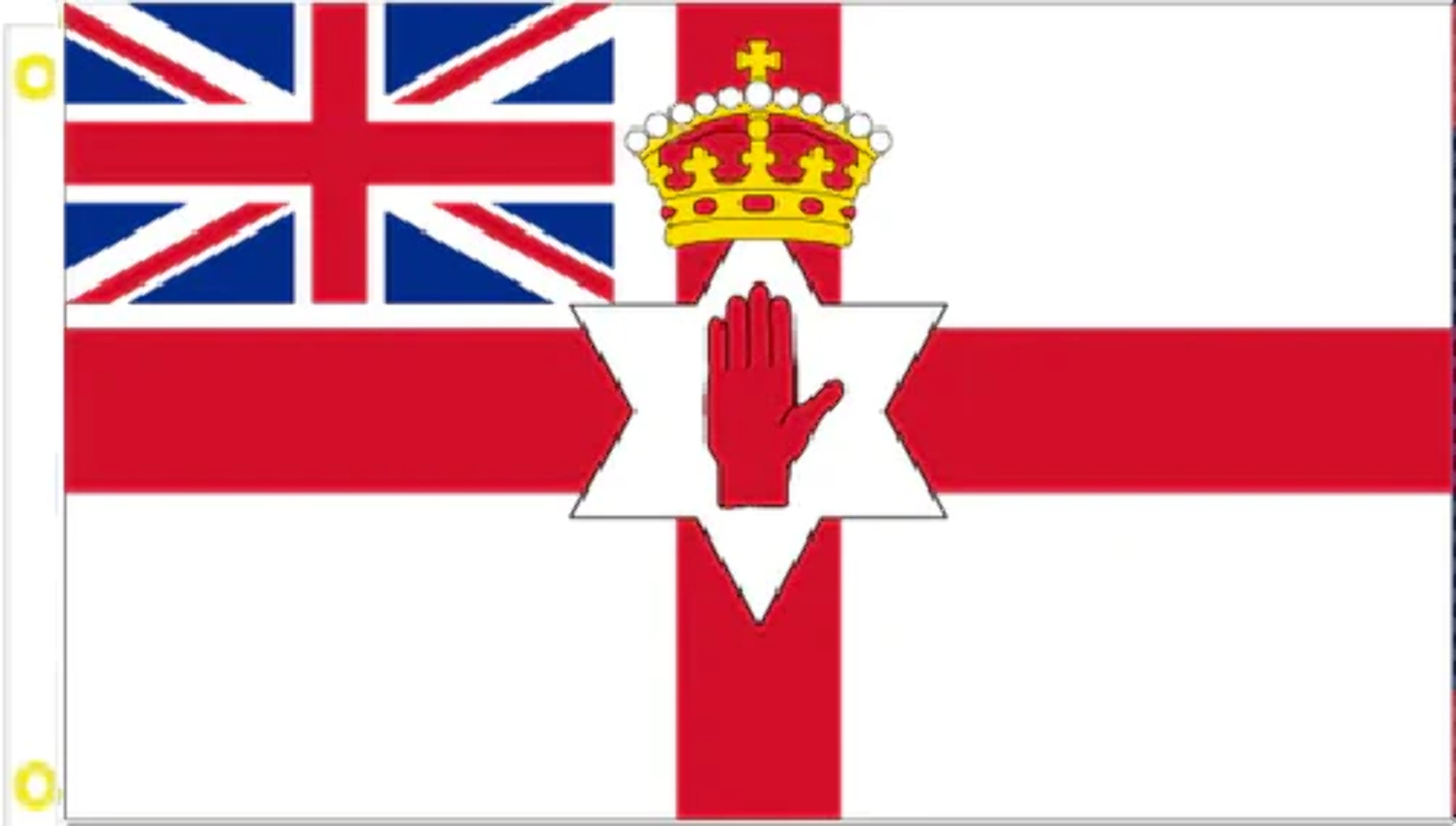 3X5 UK ULSTER ENGLAND CROWN FLAG BANNER 100D W/ GROMMETS - Walmart.com