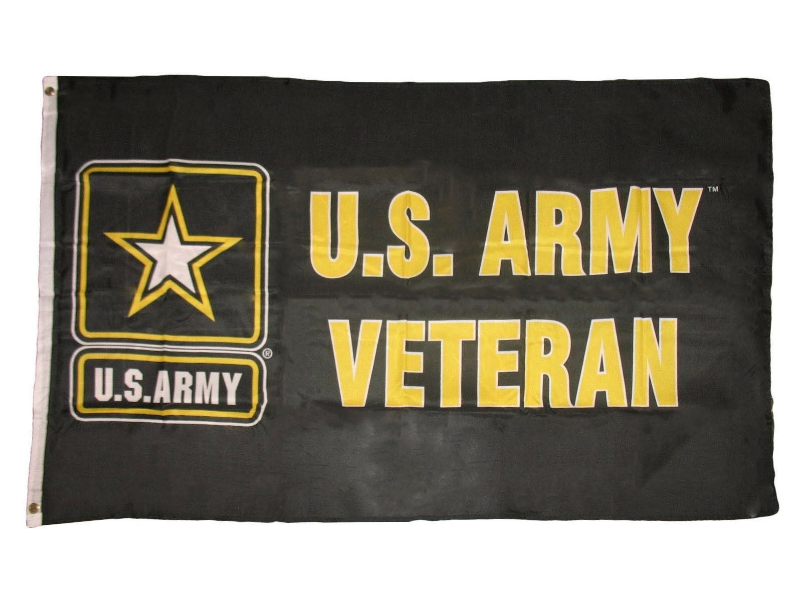 3X5 US Army Veteran Black 3'x5' United States Army Strong Star Banner ...