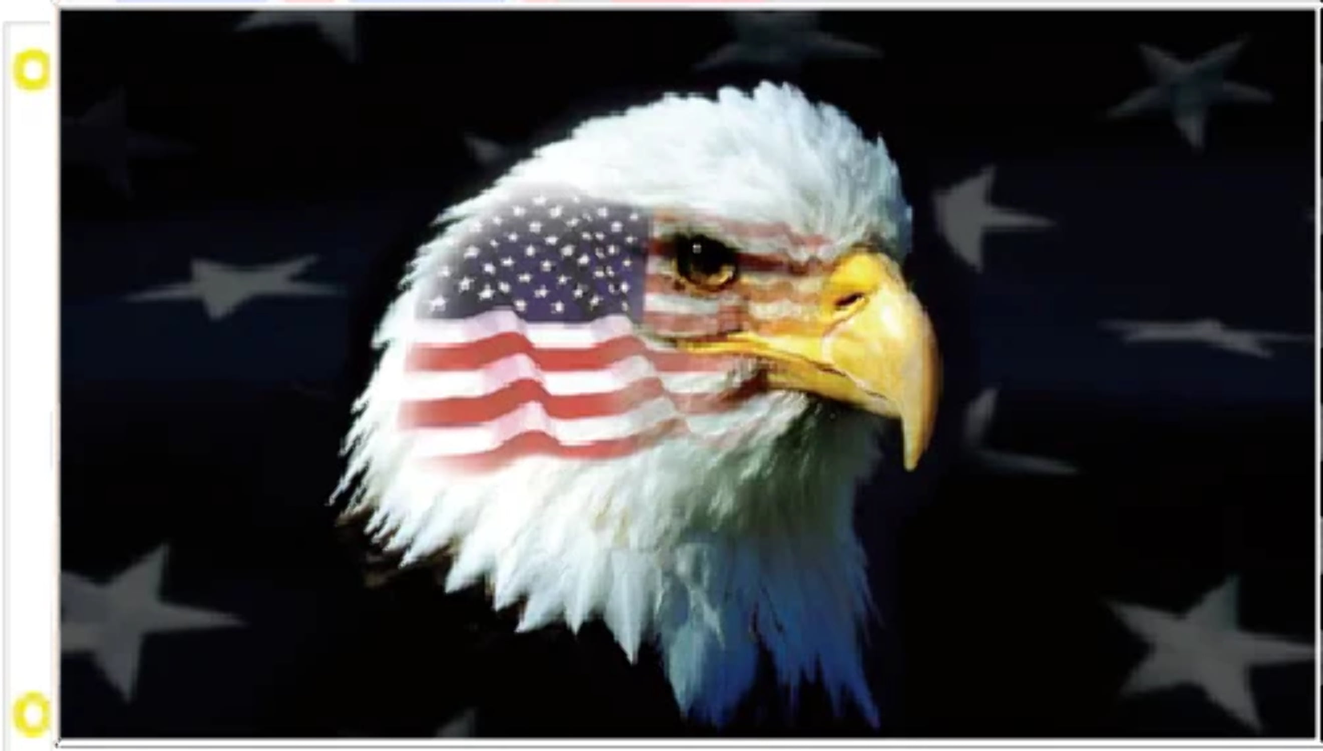 3X5 USA BALD EAGLE PATRIOTIC USA BLACK TACTICAL FLAG BANNER 100D ...