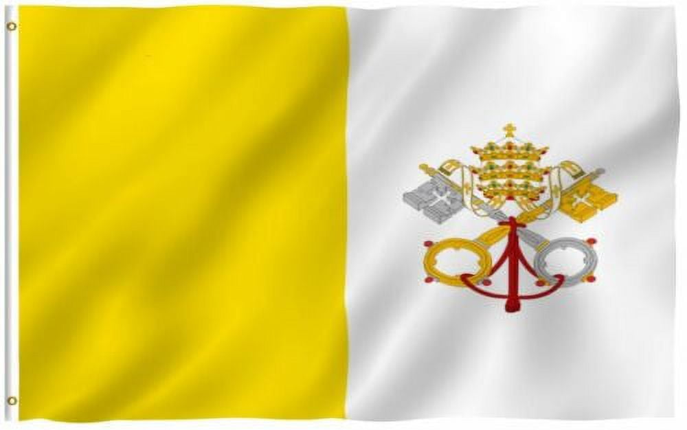 3X5 VATICAN CITY FLAG POPE CATHOLIC PAPAL BANNER 100D - Walmart.com