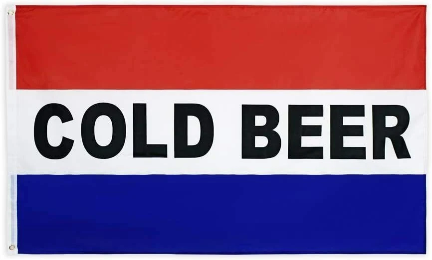 3X5Ft Advertising Flag Cold Beer Bar Restaurant Grocery Banner Man Cave ...