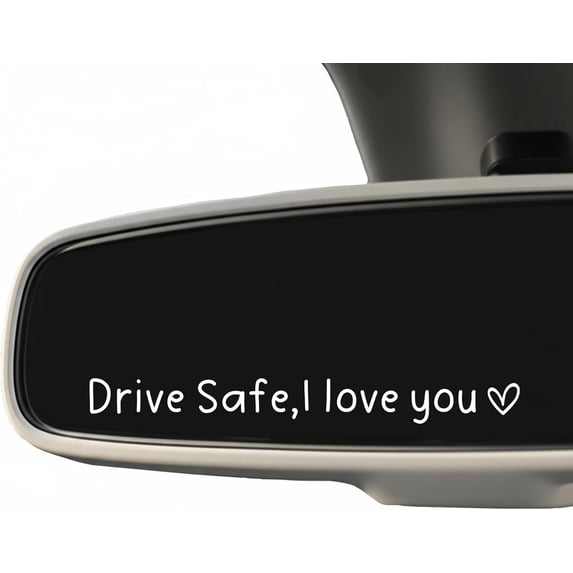 3XDrive Safe I Love You Sticker, 4 Inch Rearview Mirror Vinyl Decal ...