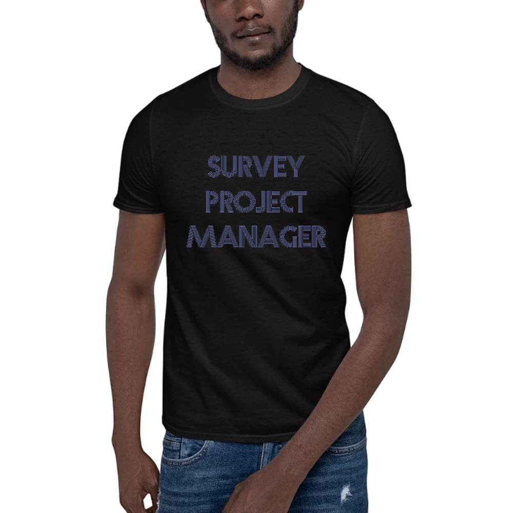 3XL Survey Project Manager Retro Style Short Sleeve Cotton T-Shirt By Undefined Gifts - Walmart.com