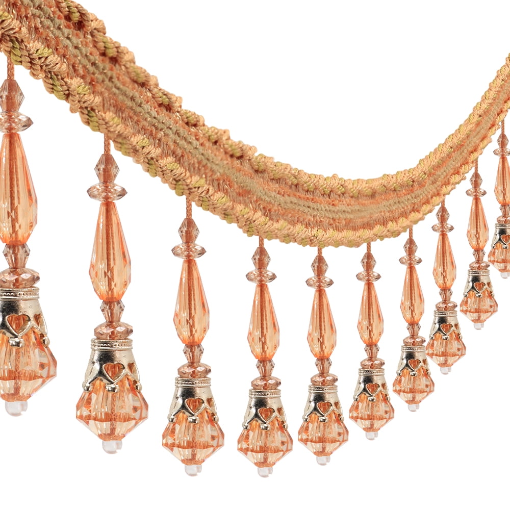 3Yard Beaded Fringe Trim Decorative Tassel Border for Curtains ...