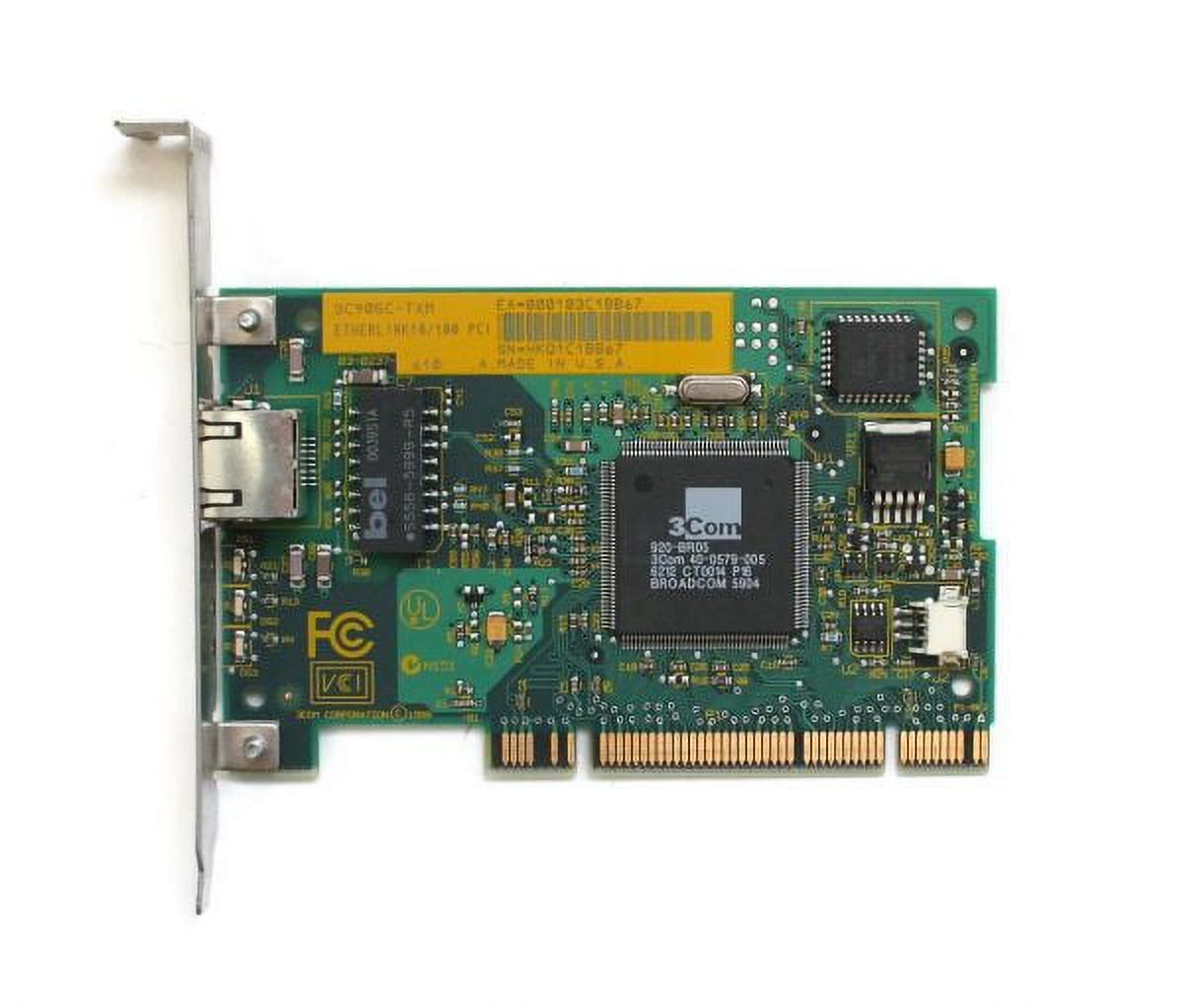 3c905c-txm etherlink 10/100 pci, 03-0237-610 a, pci ethernet card ...