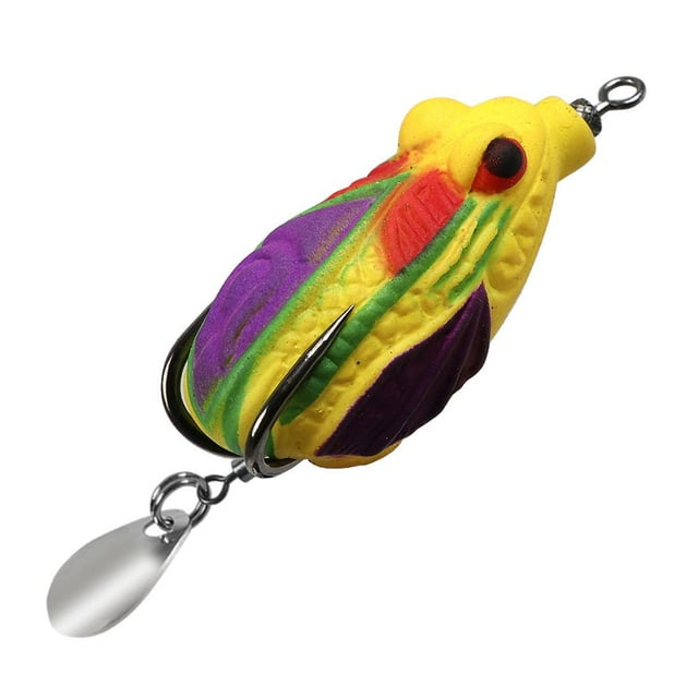 3cm/3.6g Flat Hook Floating Long Throw Bait Modified Mini Thunder Frog ...