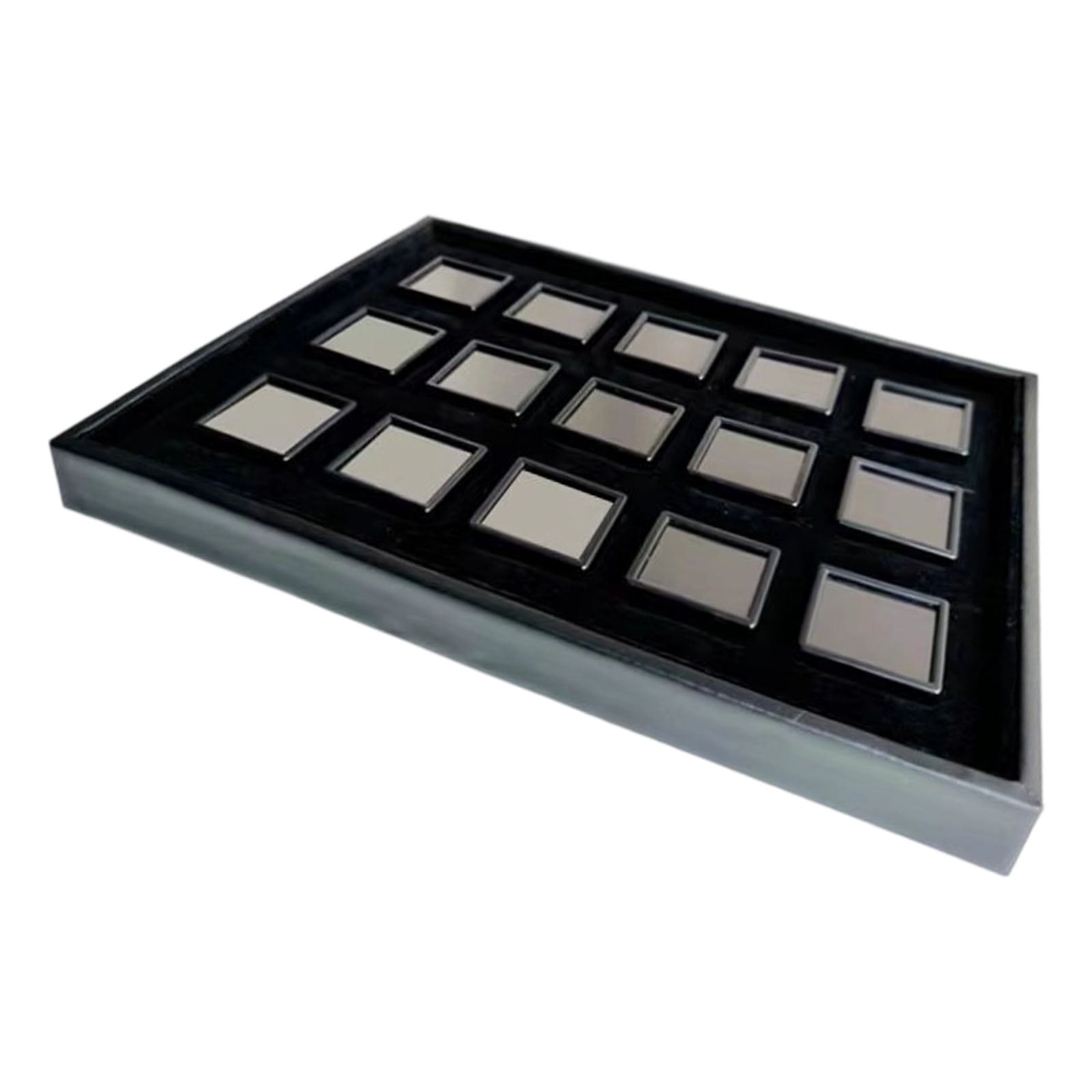 3cm Gemstones Storage Box with Velvets Padding 15 Unit Displaying Tray ...