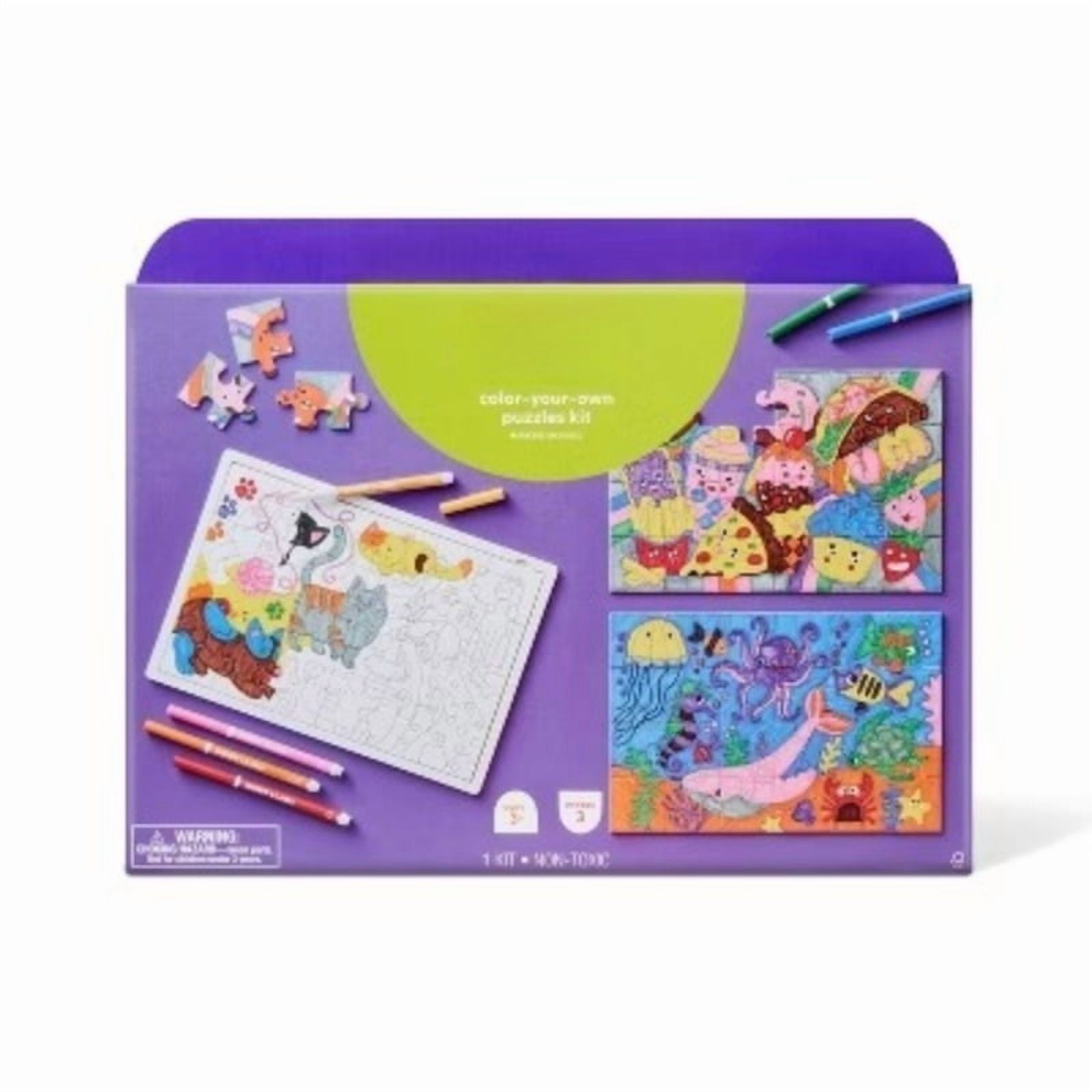 3ct Color-Your-Own Puzzles Craft Kit - Walmart.com
