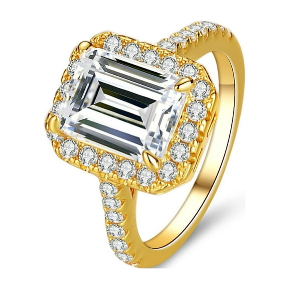 3ct Moissanite Engagement Rings for Women D Color Round Cut S925 ...