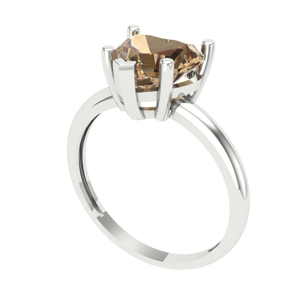 3ct cushion cut red Crystal 18k white gold engraving statement Bridal ...